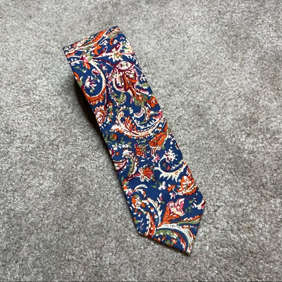 Bar III | Accessories | Bar Iii Multicolored Paisley Skinny Tie Male Or ...